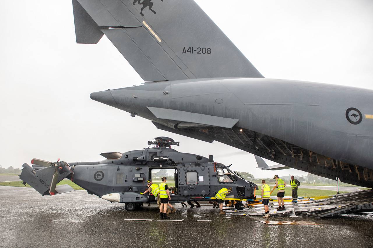 RNZAF NH-90 helicopters join security operation in Solomons