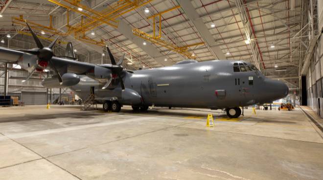 First of RNZAF’s new Hercules emerges from paint shop