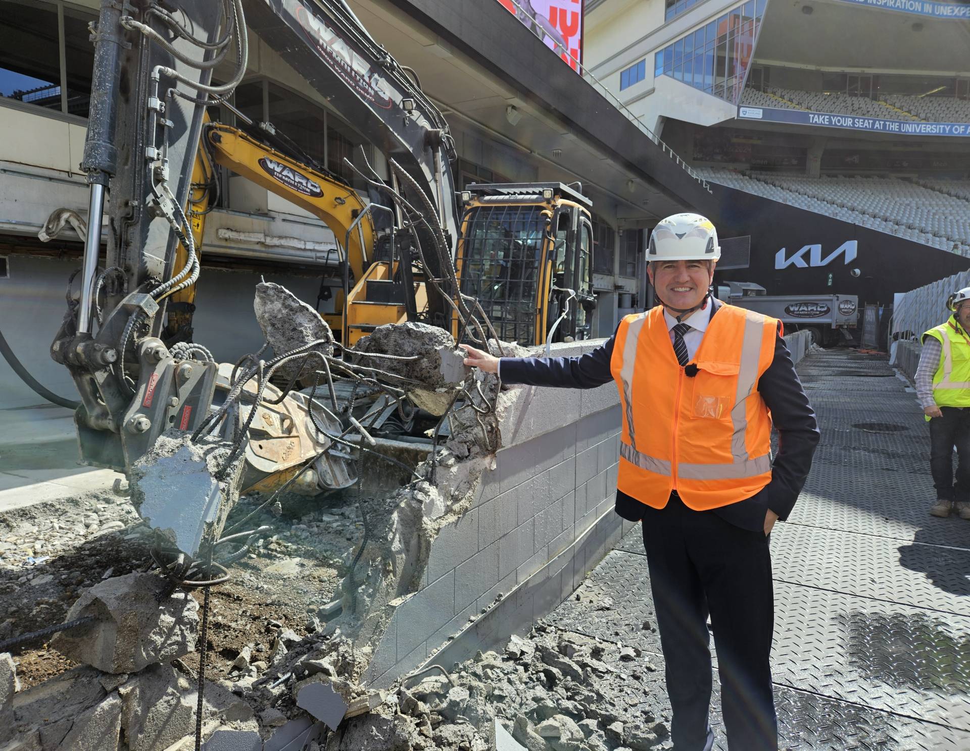 Eden Park CEO helps destroy his own stadium