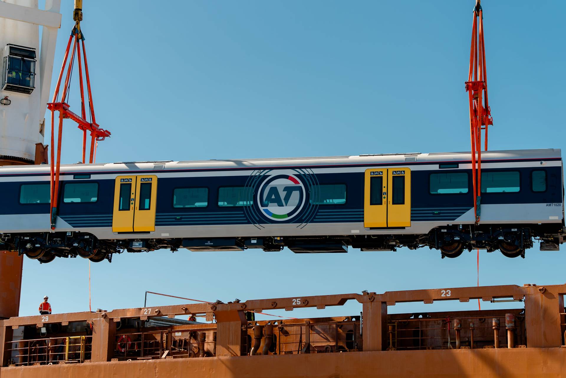 Loco motive: first of $330m trains steam into Auckland
