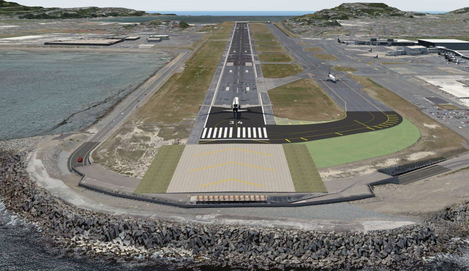 Wellington Airport installs new safety blocks on runway