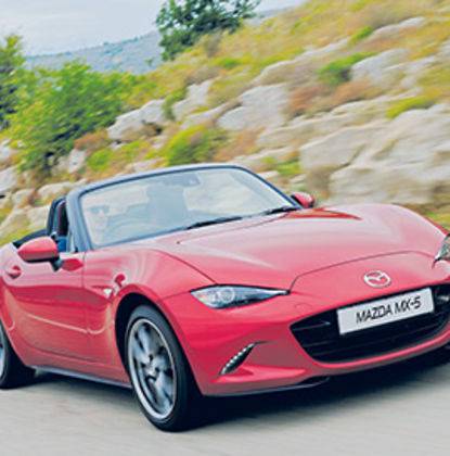 Mazda hero model drives back to the future