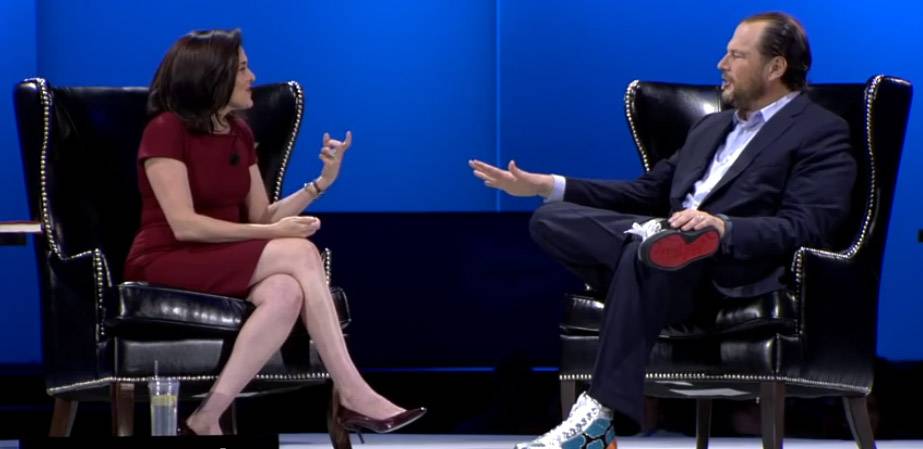 SALESFORCE DREAMFORCE 2013: Marc Benioff interviews Sheryl Sandberg ...