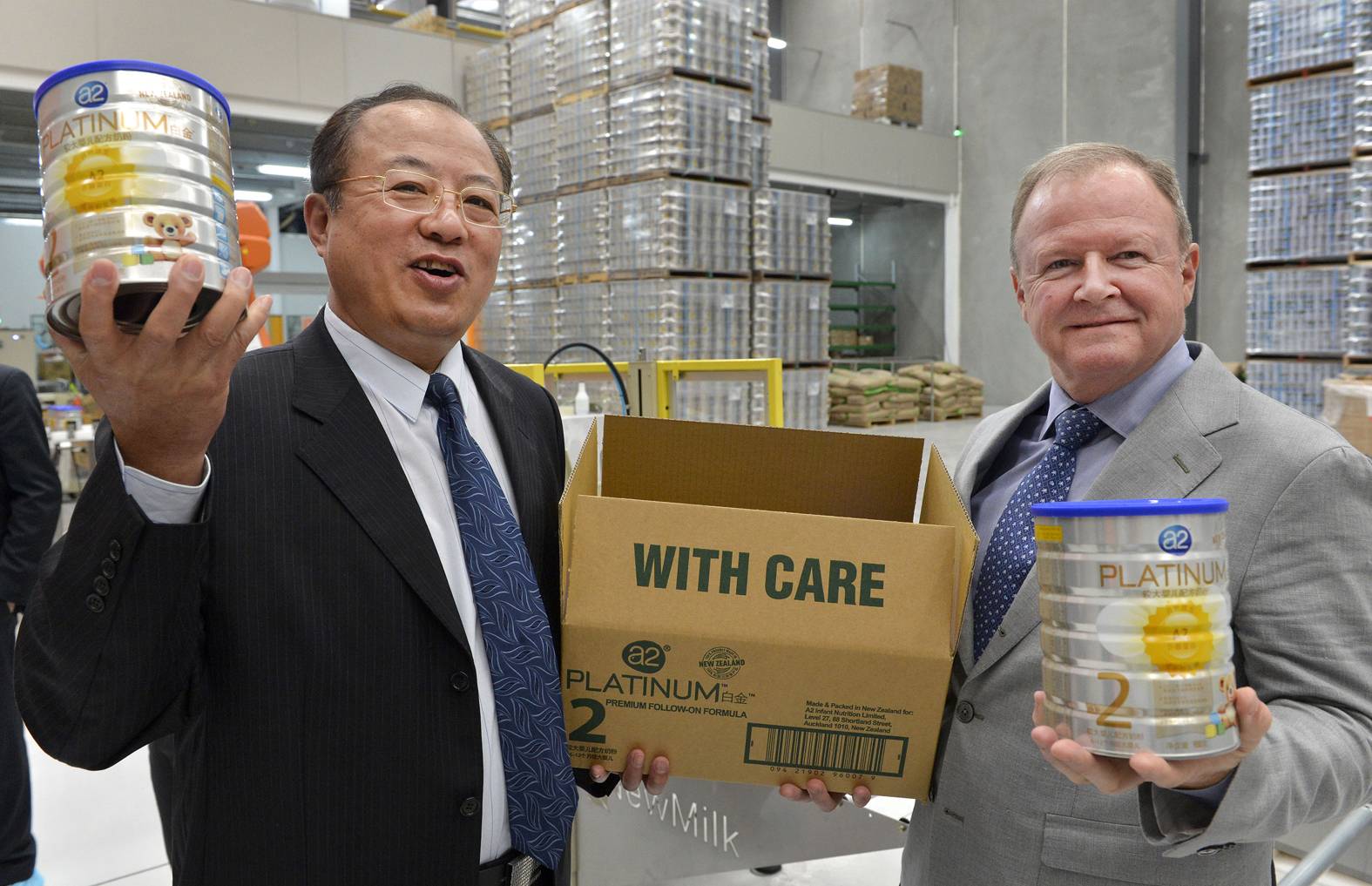 A2 ships first cans of formula to China