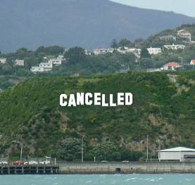 Airport grounds Wellywood sign