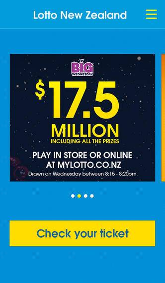 My lotto big wednesday store